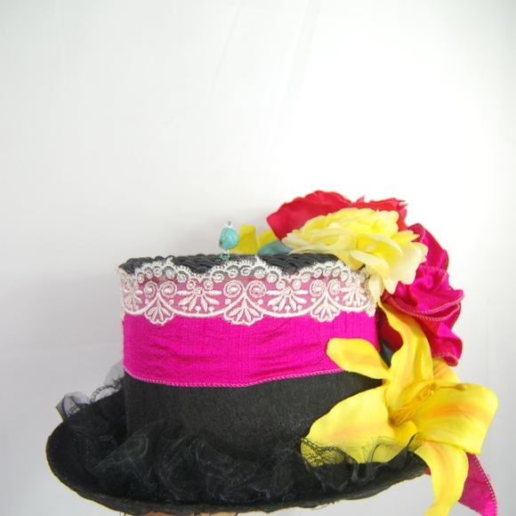 Accessories | Dia De Los Muertos Floral Rosita Lily Hat Osfm | Poshmark
